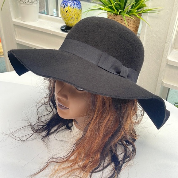 Studio | Accessories | Nwt Studio Wide Brim Black Hat | Poshmark